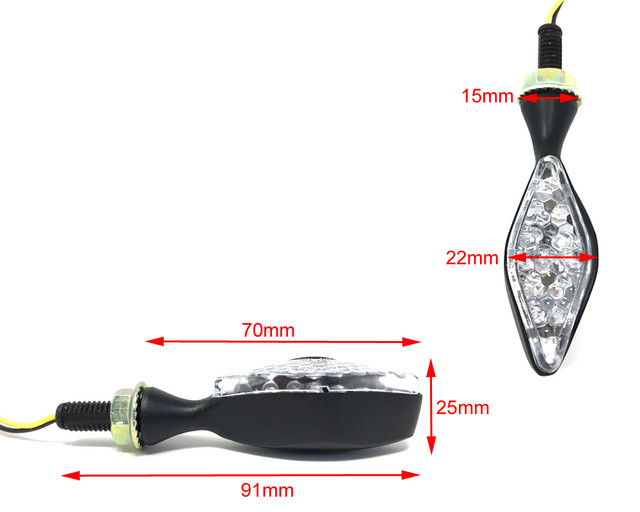 LED Indicators for Retro Project Custom Bike and Cafe Racer - PAIR