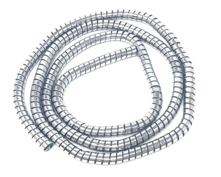Motorbike Trike Cable Cover Custom Chrome Thick Spiral Wire Wrap 10mm x ...