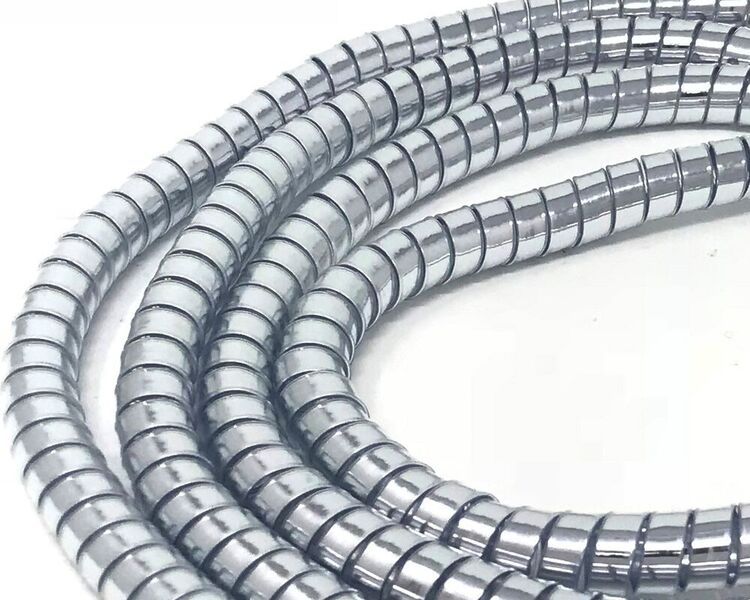 Motorbike Trike Cable Cover Custom Chrome Thick Spiral Wire Wrap 10mm x ...
