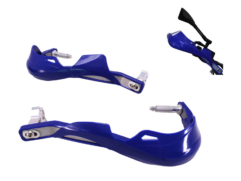 Blue Motorbike Handguards Hand Brush Guards with Aluminium Inserts ATV ...