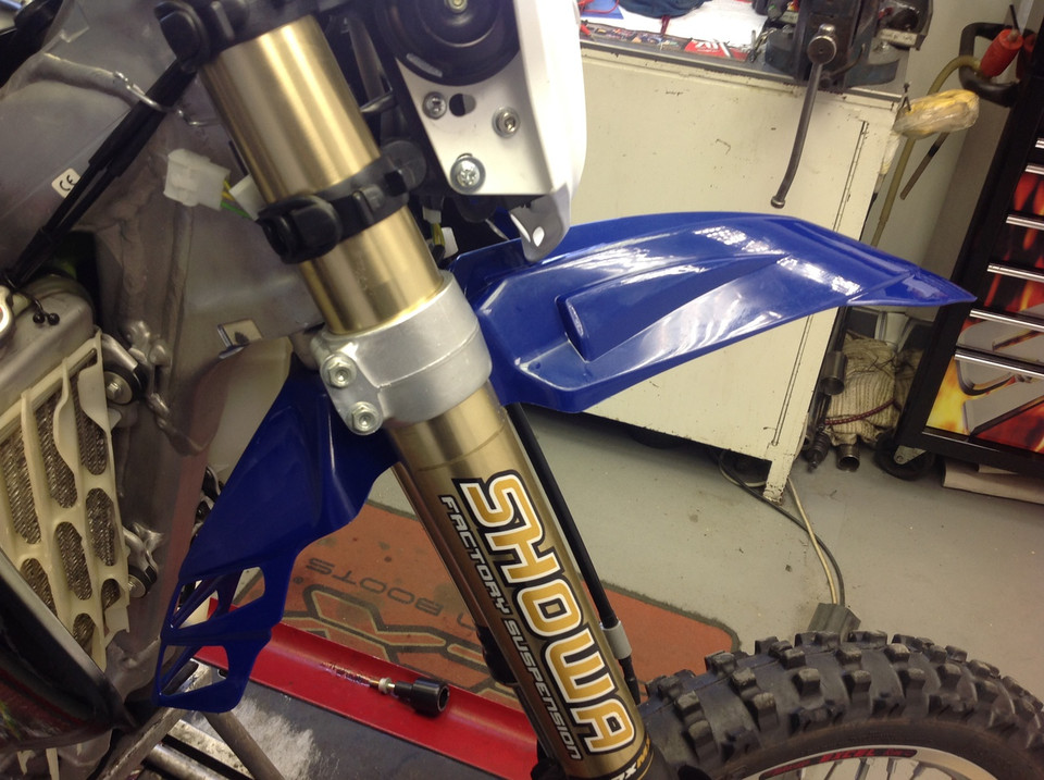 BLUE Universal Motorcycle Motorbike Mudguard for Supermoto Enduro Dirt Bike