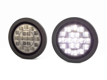 Car Van Pick Up Truck Jeep Trailer 4" LED Reverse Lights Flush Mount ...