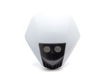 WHITE Motorbike Headlight Mask - LED 12V 10W - Project Streetfighter ...