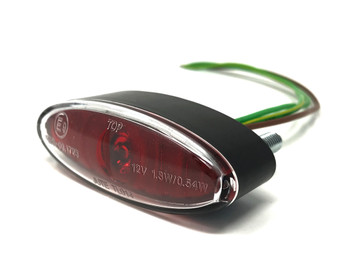 Mini Stop Tail Light LED for Project Motorcycles & Scooters - Red Lens