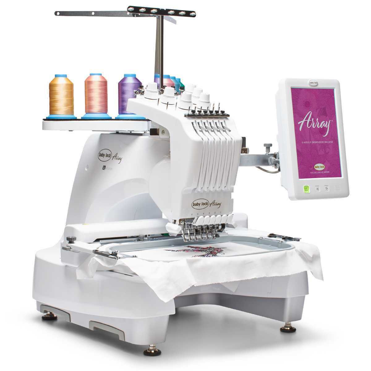 Baby Lock Array 6 Needle Embroidery Machine with Premier Package