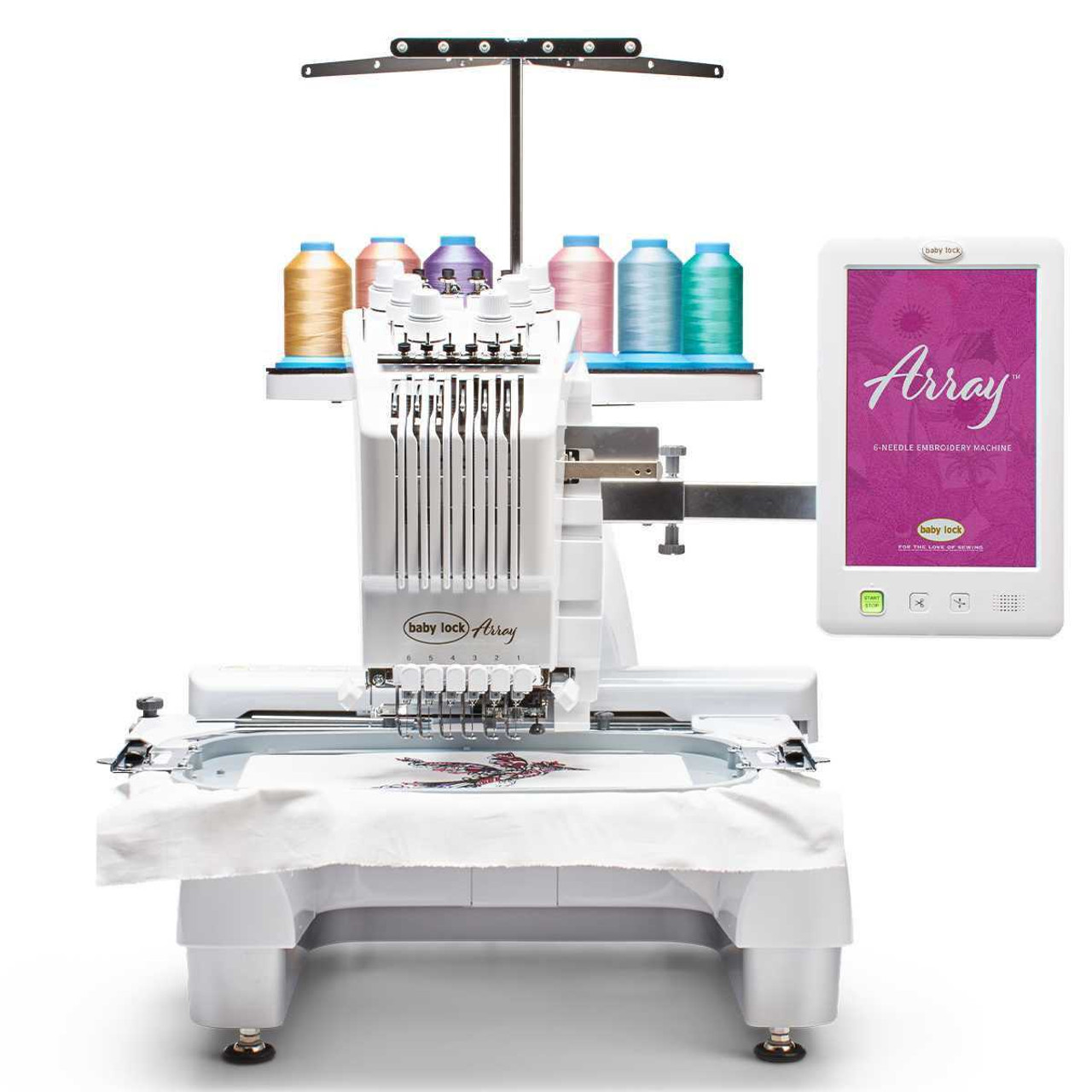 Baby Lock Array 6 Needle Embroidery Machine with Premier Package