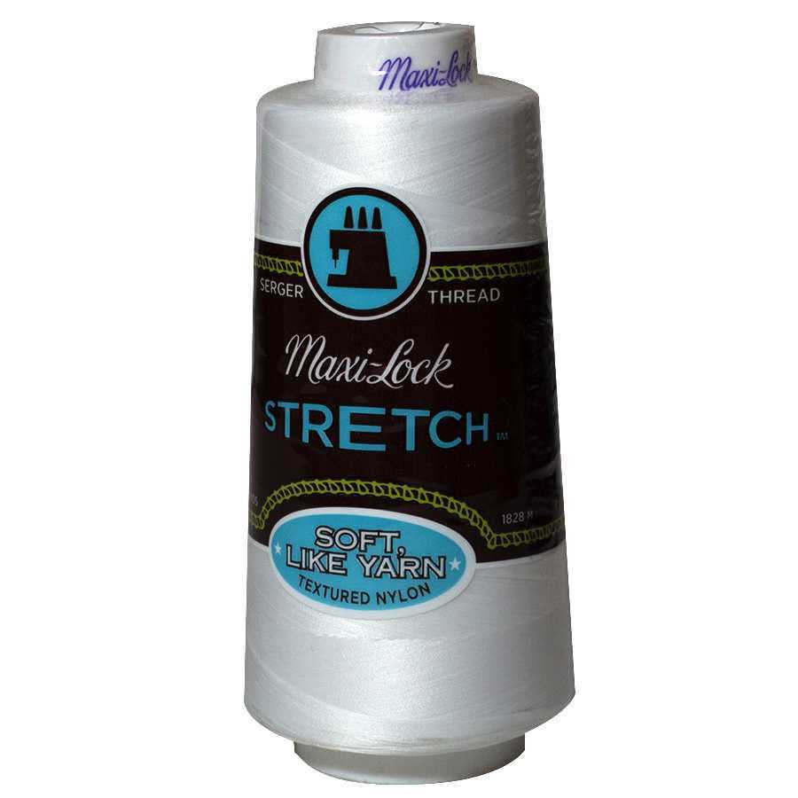 A&E Maxi-Lock Stretch Serger Thread - White