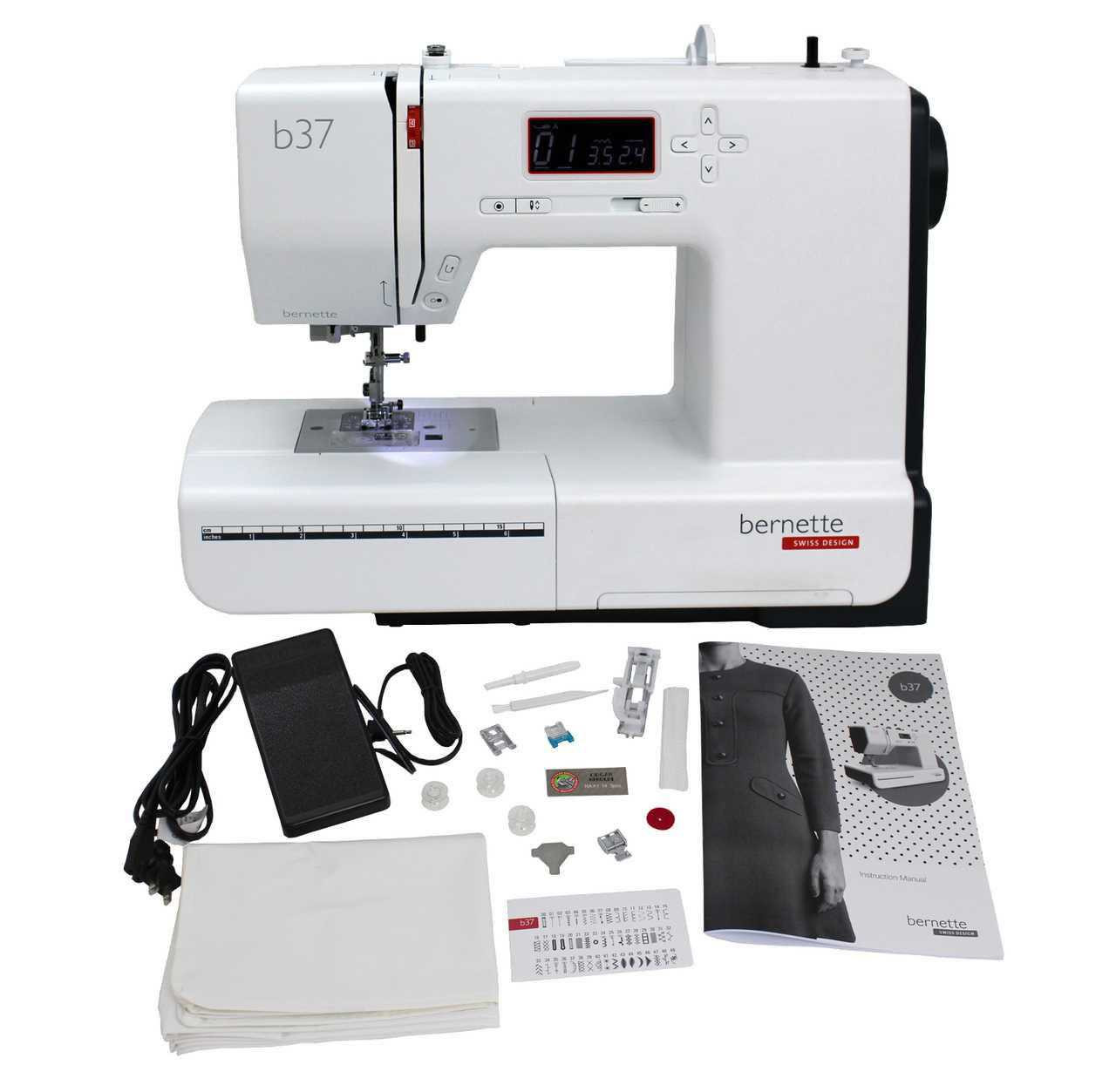 Bernette B37 Computerized Sewing Machine with Bonus Bundle
