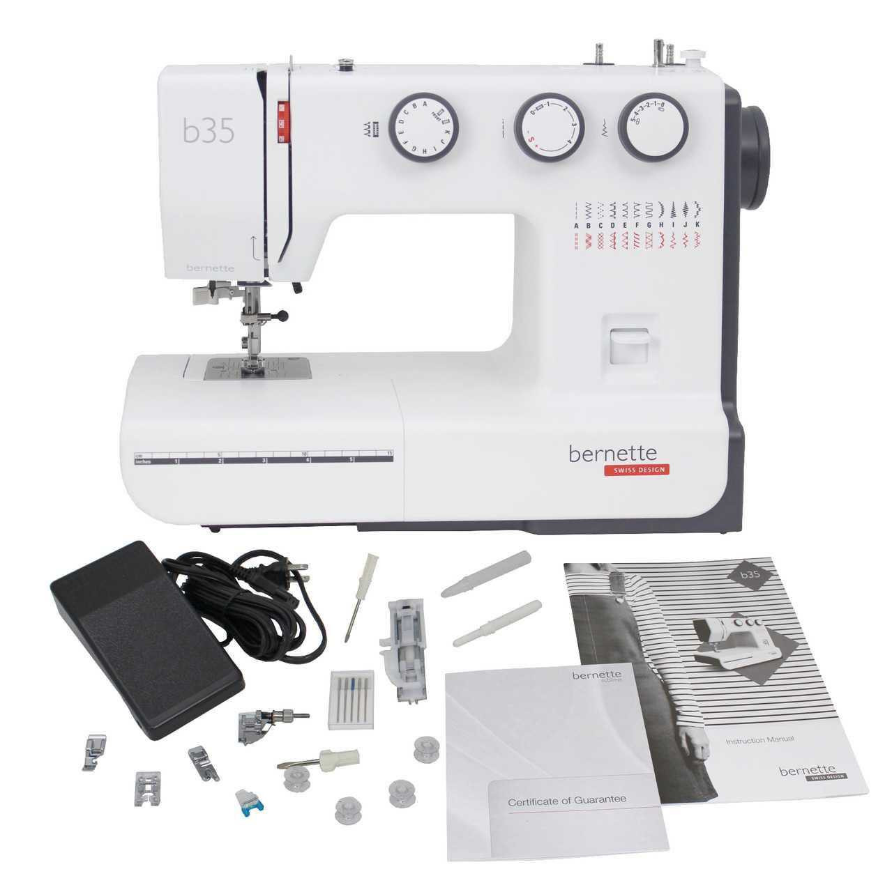 Bernette B35 Swiss Design Sewing Machine with Bonus Bundle