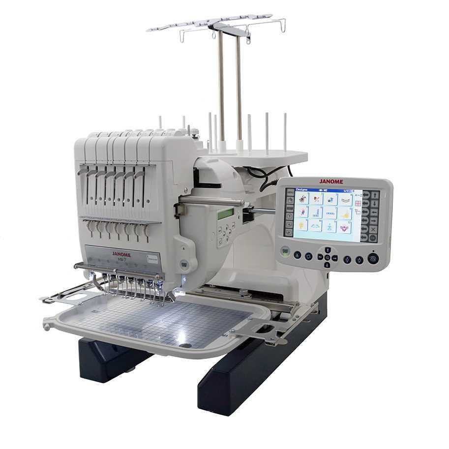 Janome MB-7 Embroidery Machine | Professional 7-Needle Embroidery Machine