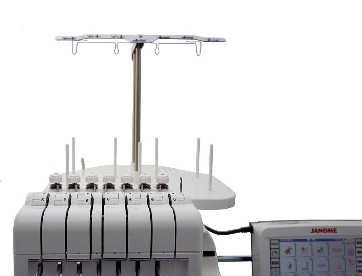 Janome MB-7 Embroidery Machine with Arrow Ava Cabinet
