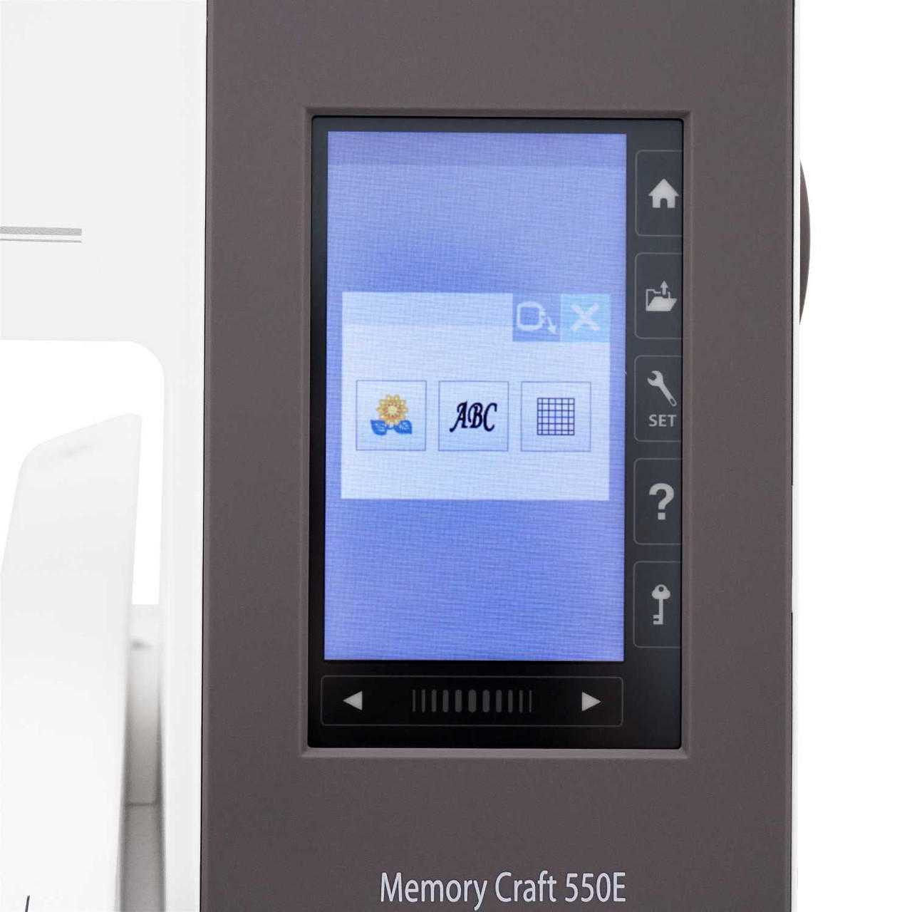 Janome Memory Craft 550E Embroidery Machine | Professional 7-Needle ...