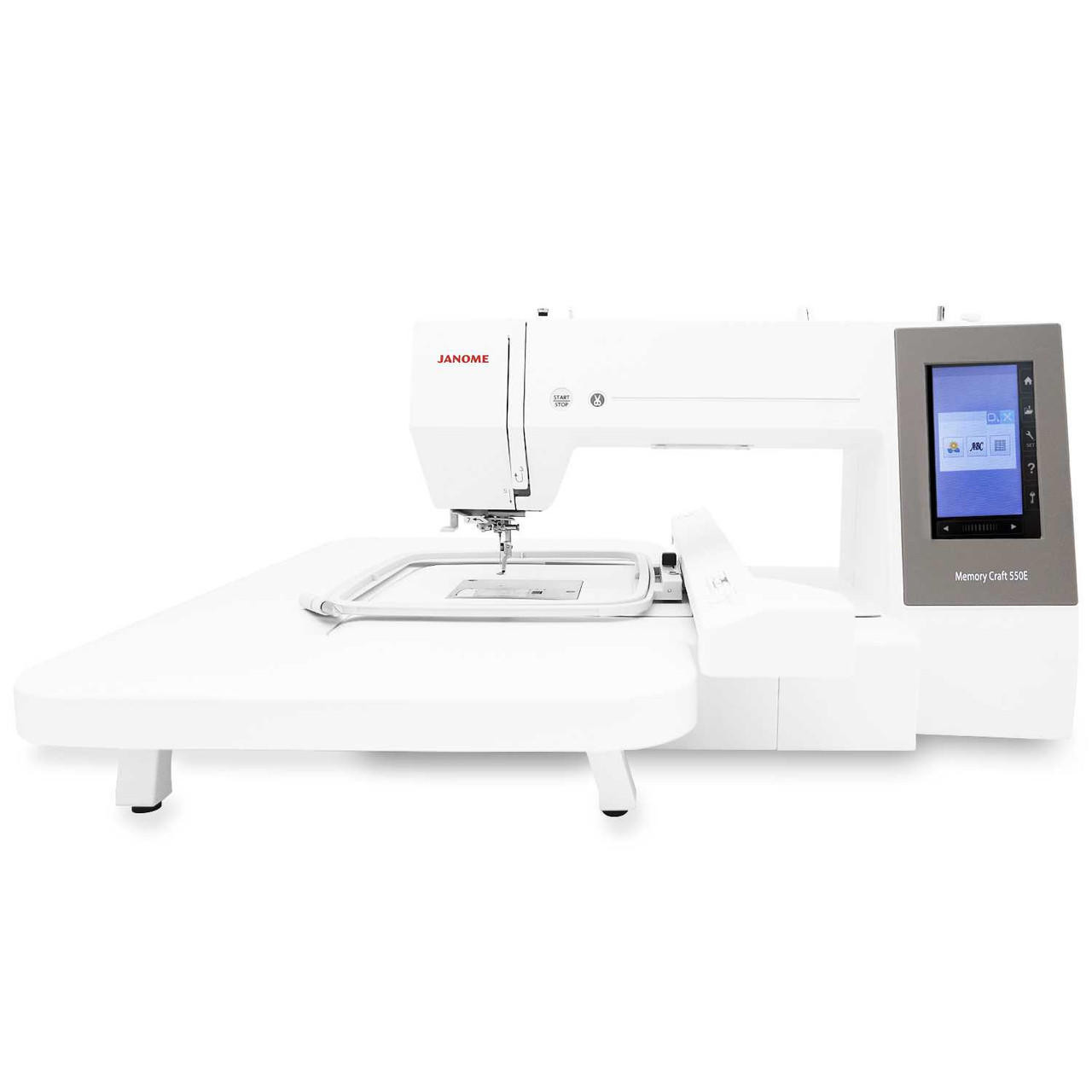 Janome Memory Craft 550E Embroidery Machine | Professional 7-Needle ...
