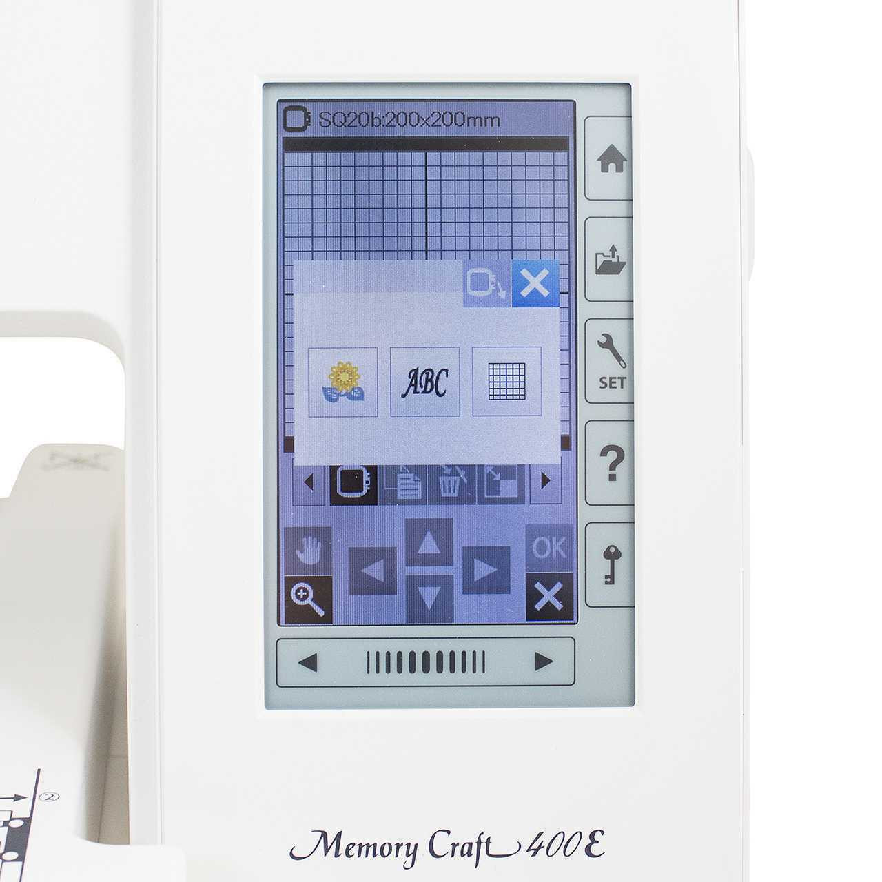 Janome Memory Craft 400E Embroidery Machine | Professional 4-Needle ...