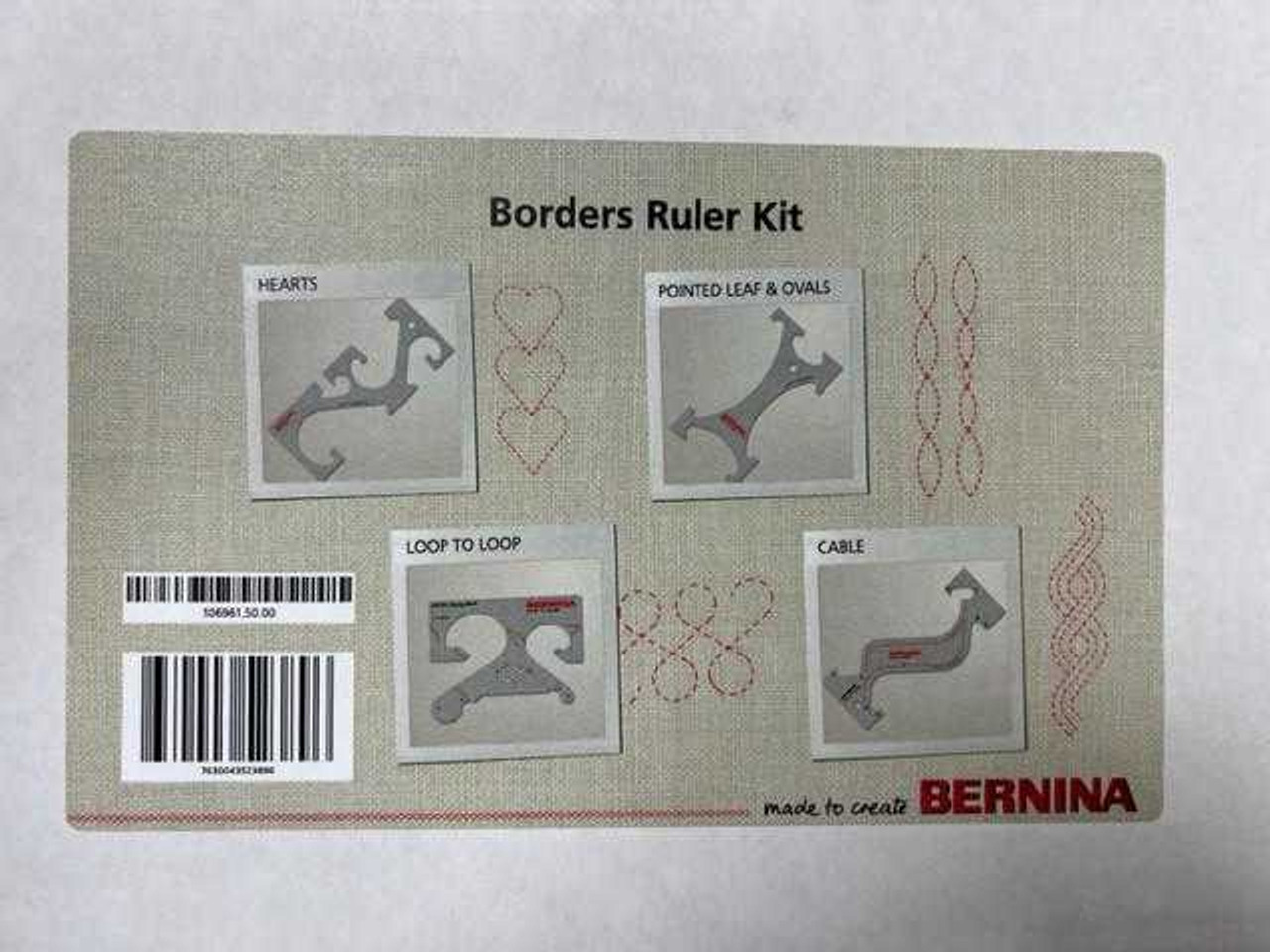 Bernina Border Ruler Kit 4 Piece Set