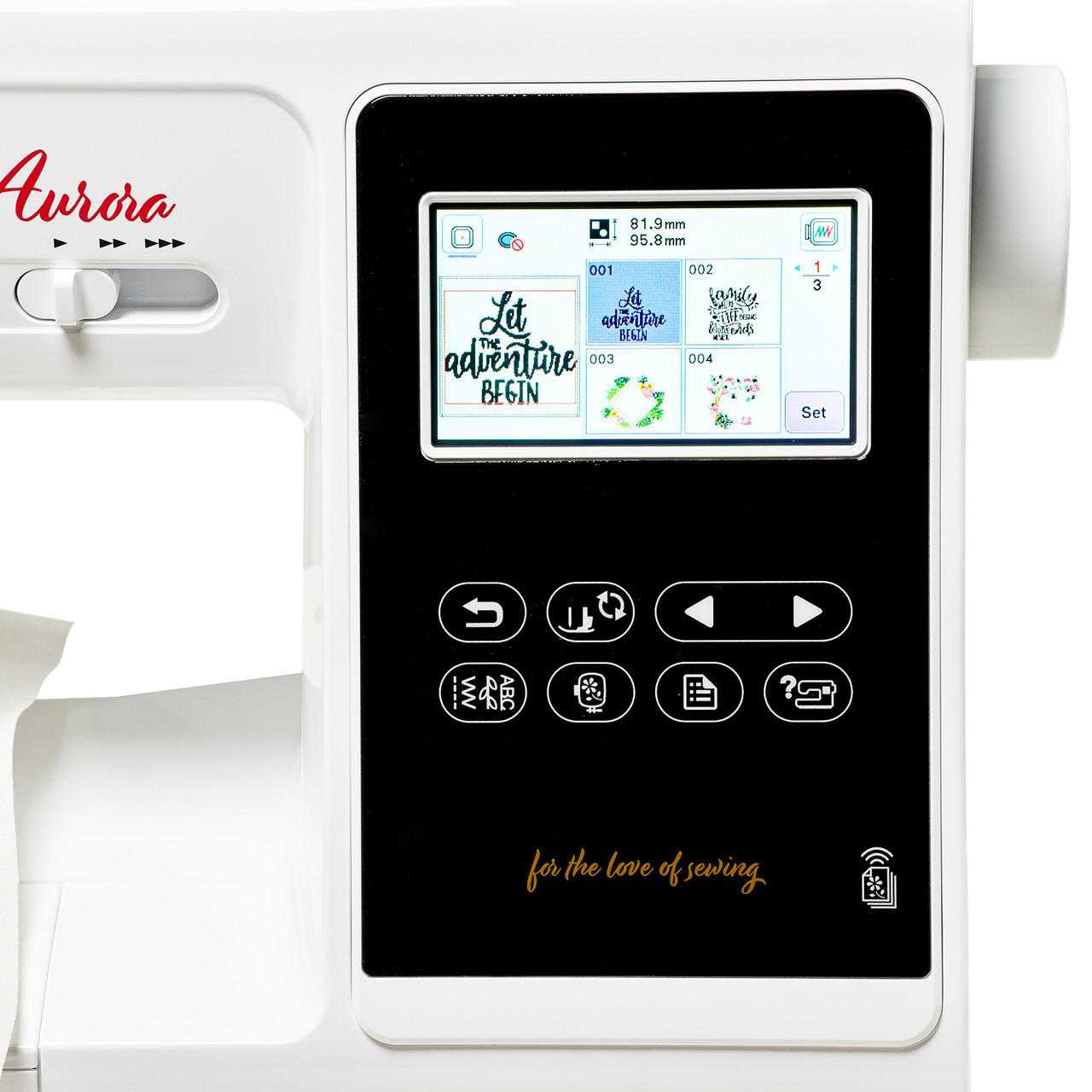 Baby Lock Aurora Embroidery & Sewing Machine with Premier Package