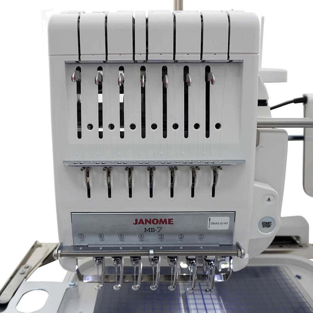 Janome MB-7 Seven Needle Embroidery Machine | Professional Multi-Needle ...