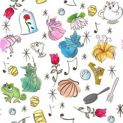 Springs Creative Fabric - Disney Princess - Symbols