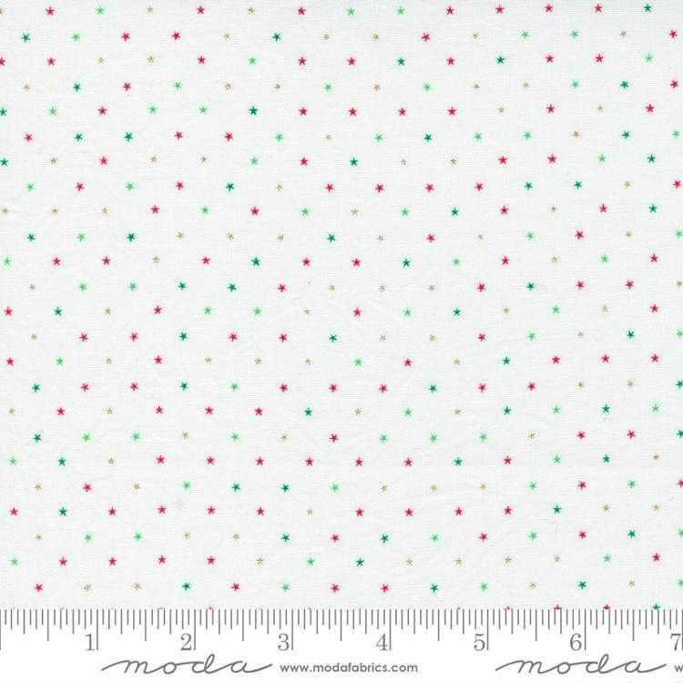 Moda Fabric - Twinkle Metallic - Christmas Stars