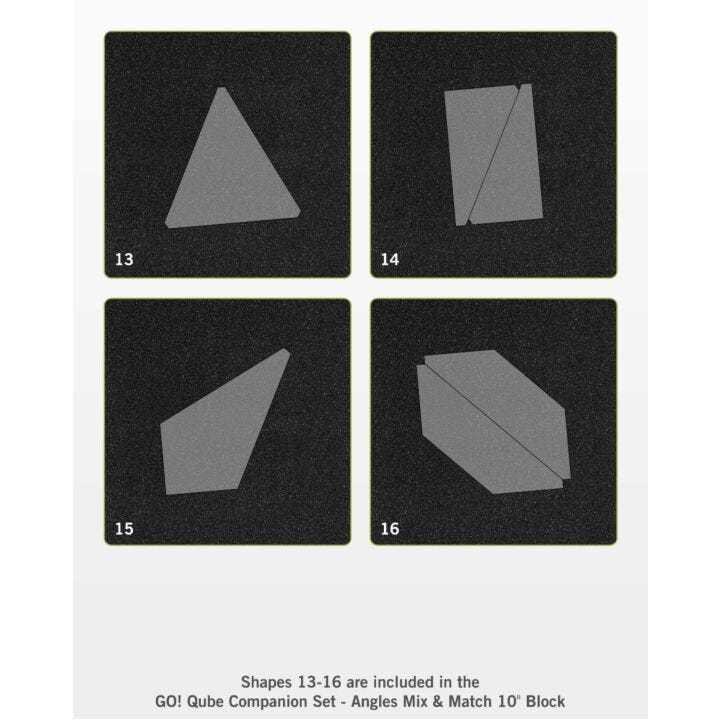 AccuQuilt GO! Qube 10" Companion Set - Angles Machine Quilting Premier ...