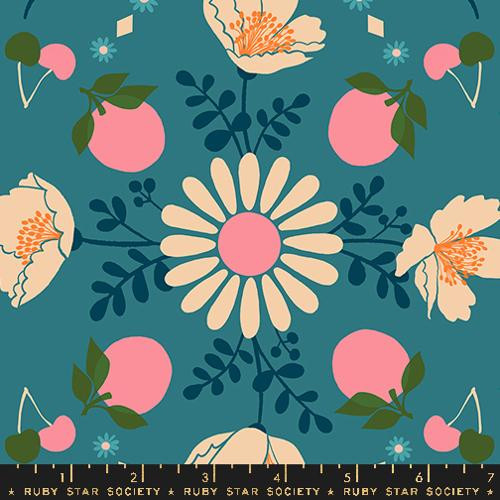 Moda Fabric - Juicy Retro Fruit Floral Storytime