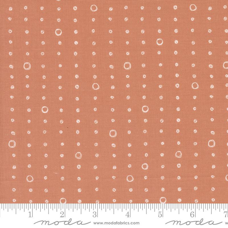 Chirp Dots Blender Dots And Circles Clay - Moda Fabric