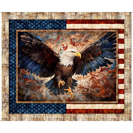 QT Fabrics - 1776 - American Eagle Panel #31659-x