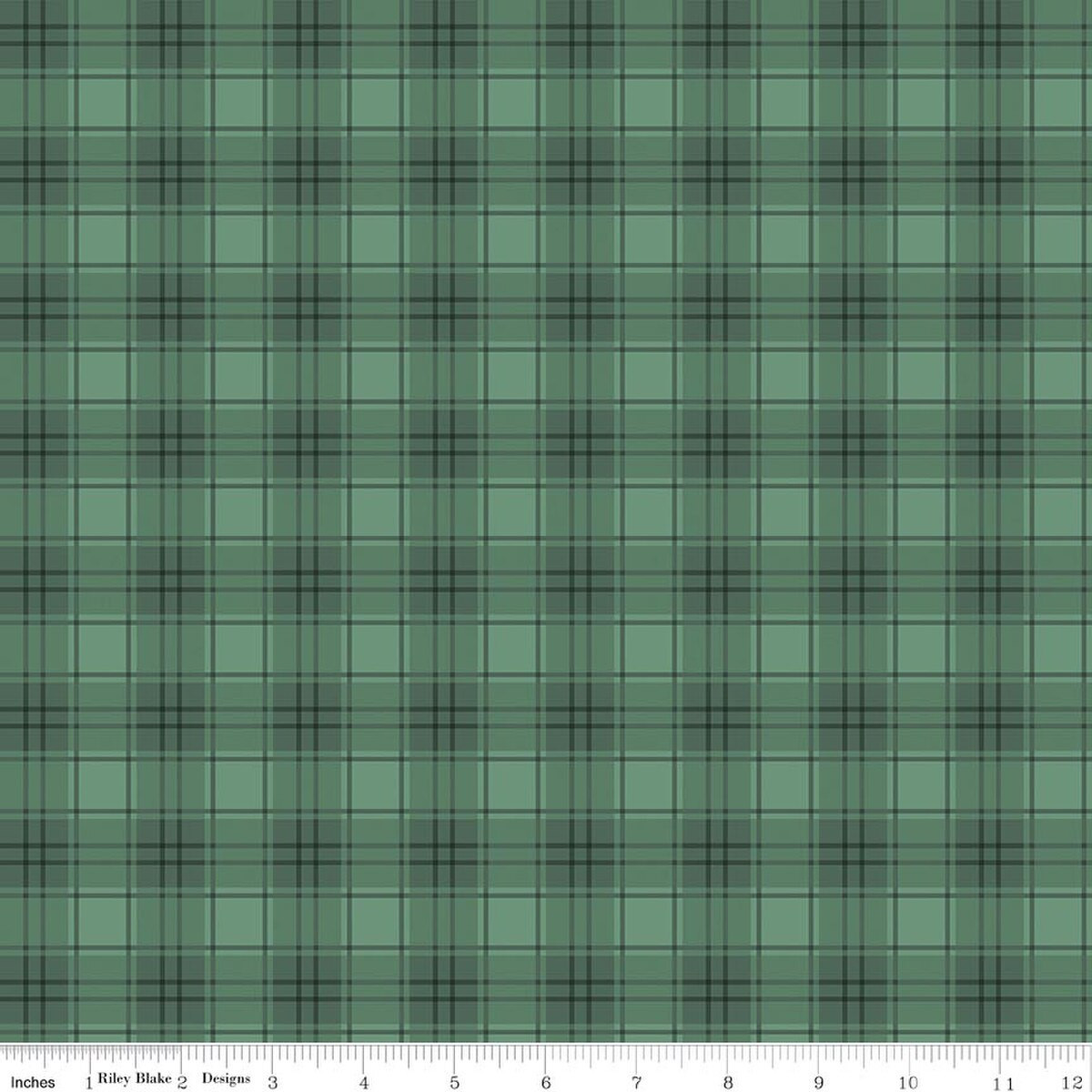 Riley Blake Designs - Evergreen Wishes - Plaid - Green #c17815-green