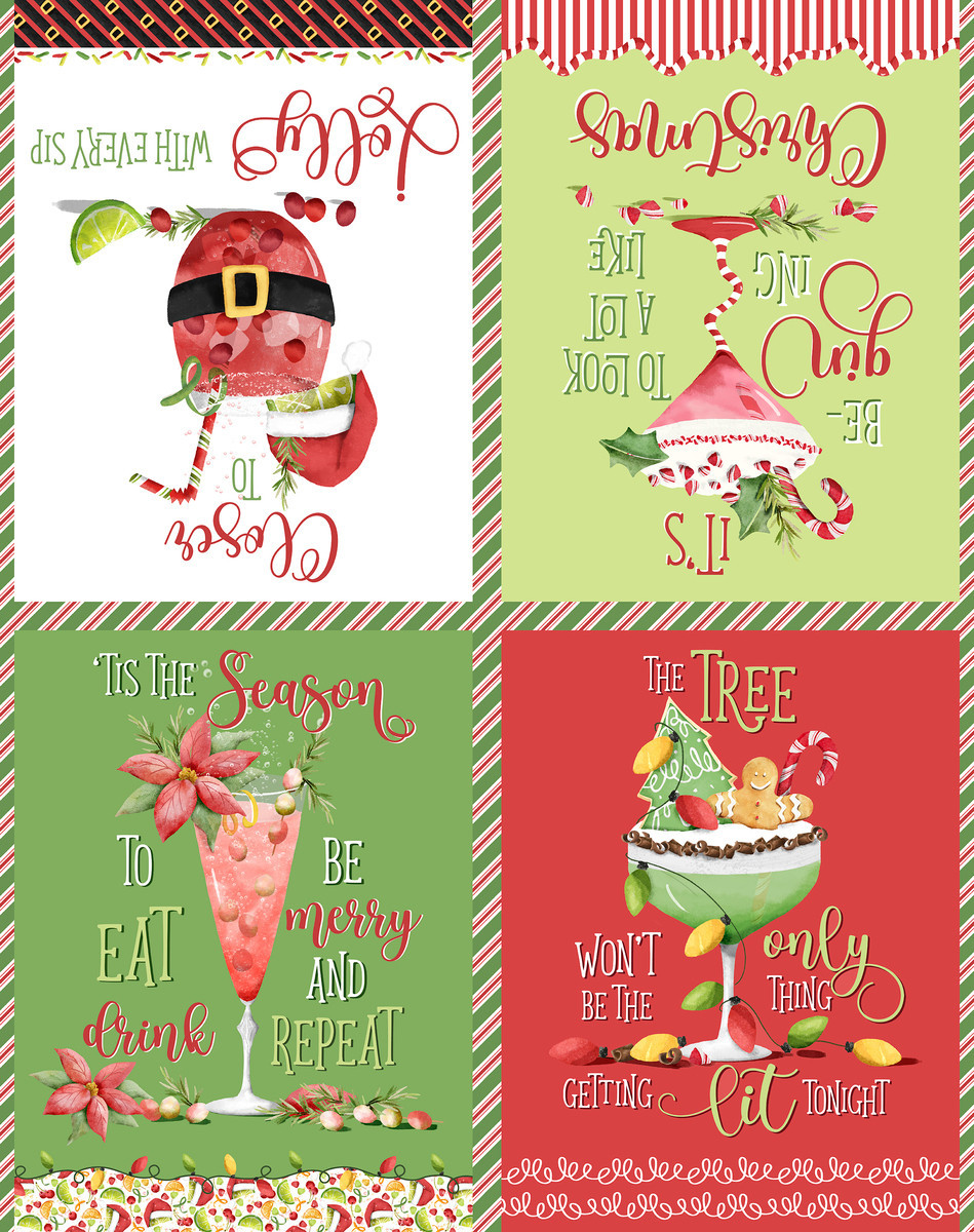3 Wishes Fabric - Happy Alcoholidays - 36In Panel #24575-PNL - Premier ...
