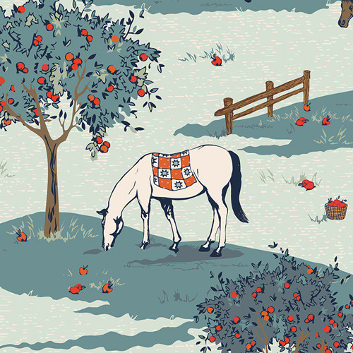 Art Gallery Fabrics - The Orchard - Equine Meadow #orc-34710 - Premier ...