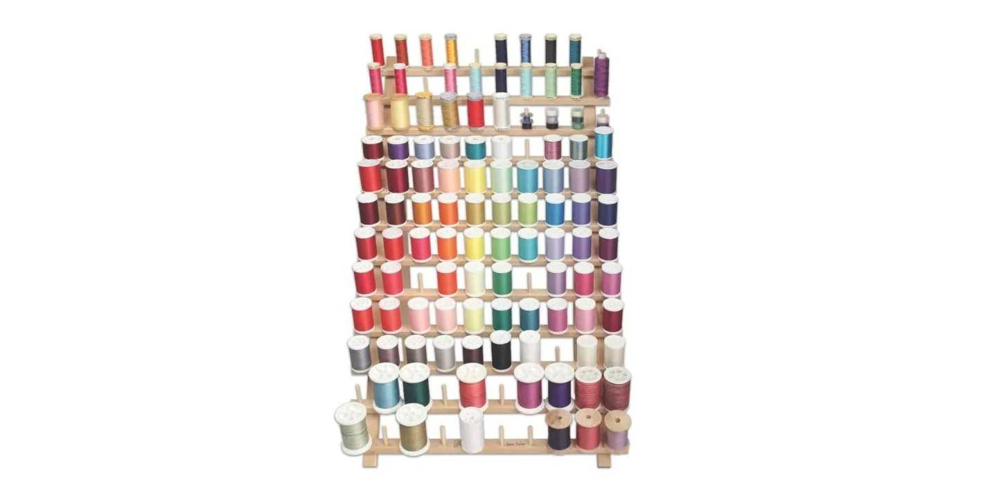 120 Spool Mega Wooden Thread Rack