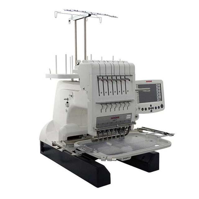 Janome MB-7 Seven Needle Embroidery Machine | Professional Multi-Needle ...