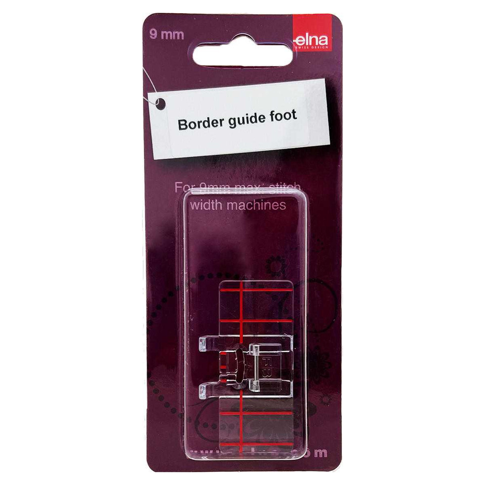 Elna Sewing 9mm Border Guide Presser Foot