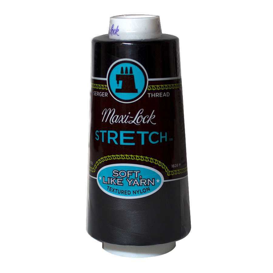 A&E Maxi-Lock Stretch Serger Thread - Black