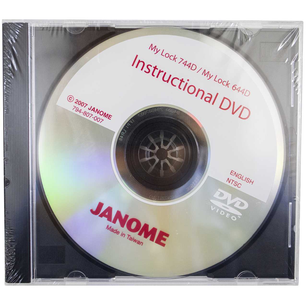 Janome Instructional DVD for Serger Models 744D/644D