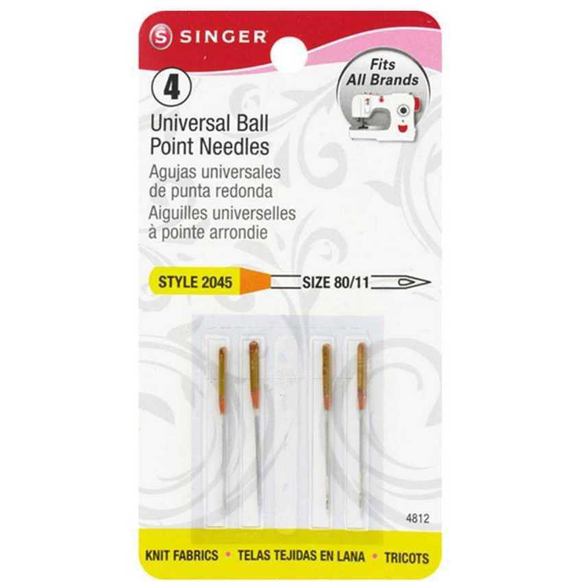 Singer Universal Ball Point 11/80 4/Pkg Sewing Needles