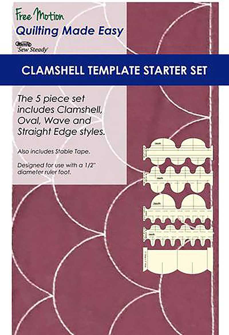 Sew Steady Clamshell Template Starter Set of 5