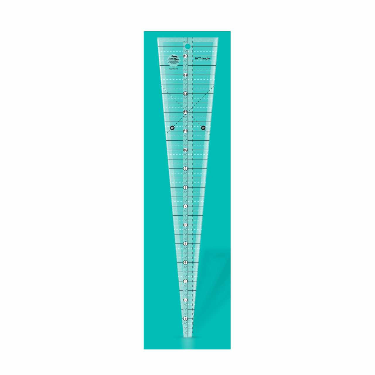 Creative Grids 10 Degree Triangle Ruler