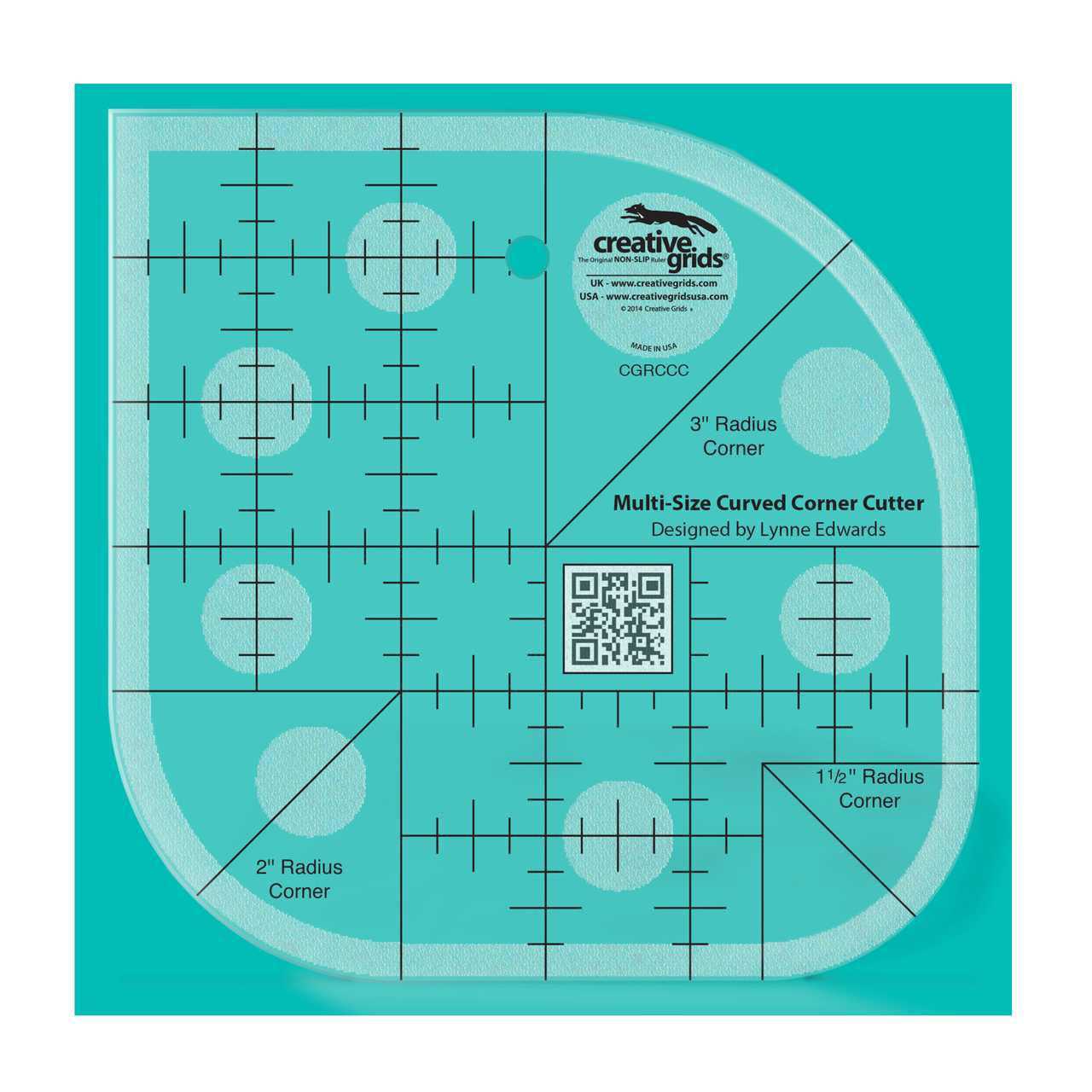 Creative Grids Curved Corner Cutter Ruler