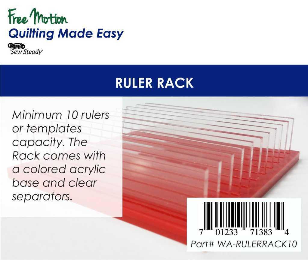Sew Steady Westalee Ruler Rack-10 Slots for Templates/Rulers