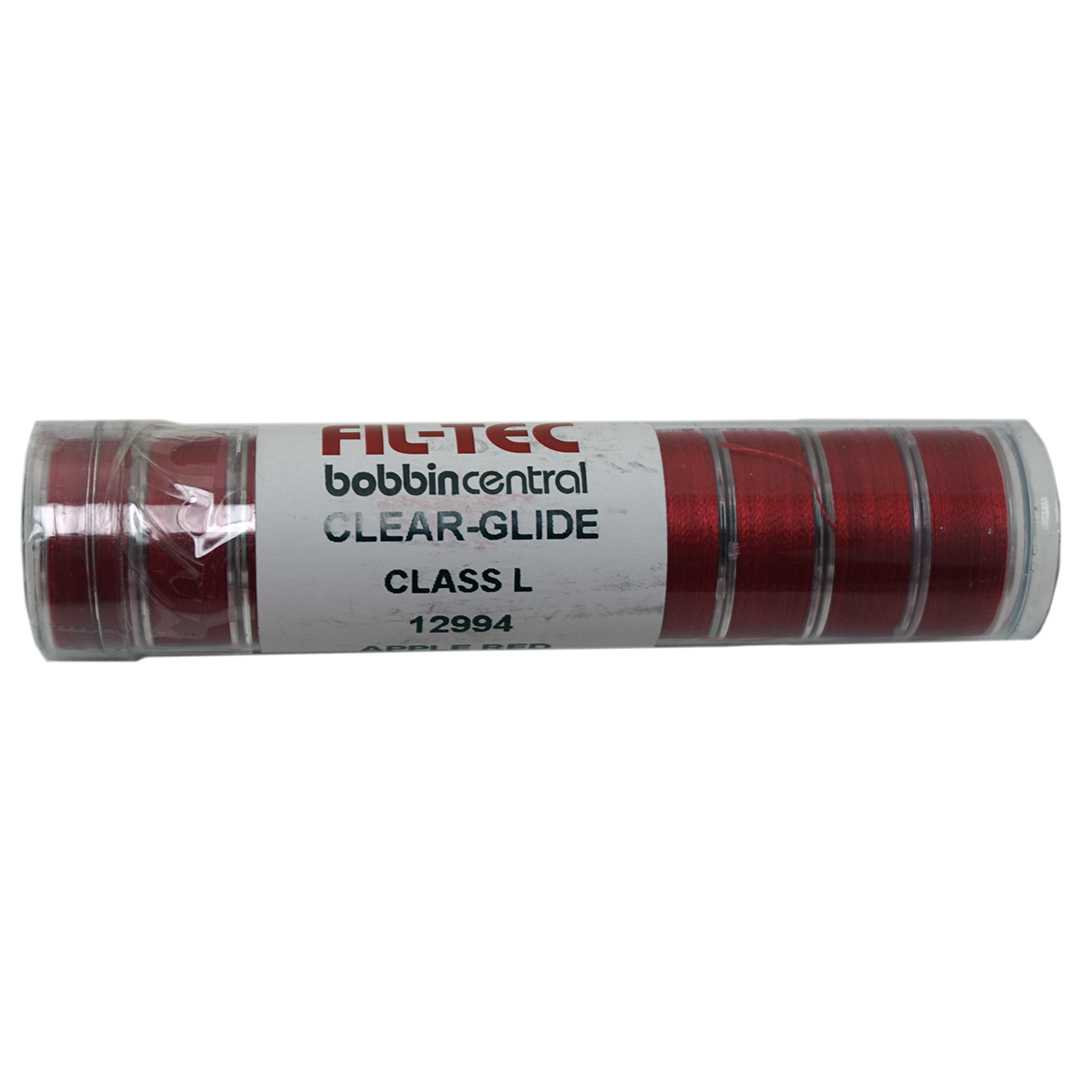 FIL-TEC Class L Prewound 120 Yard Candy Apple Red Bobbins