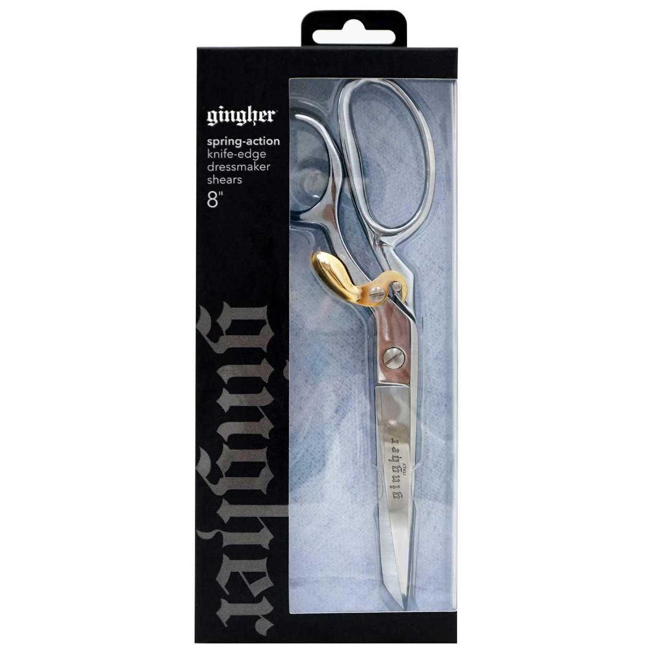 Gingher 8in Knife Edge Spring Action Dressmaker Shears