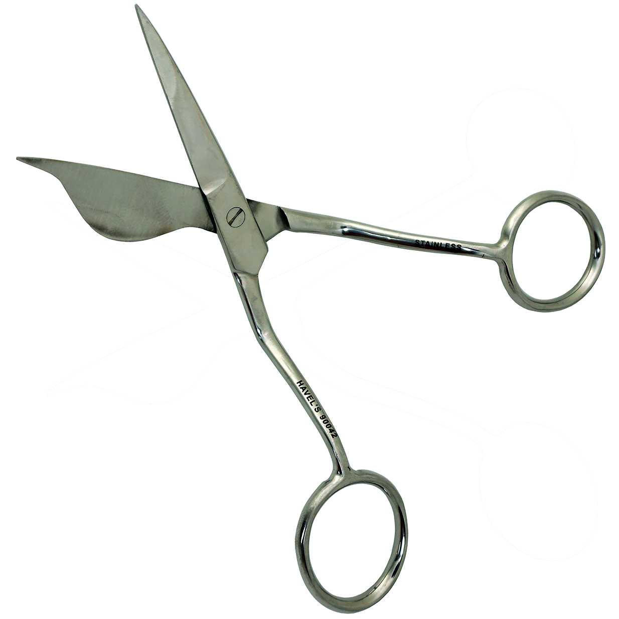 Havel Double Pointed Left Handed Duckbill Applique Scissors