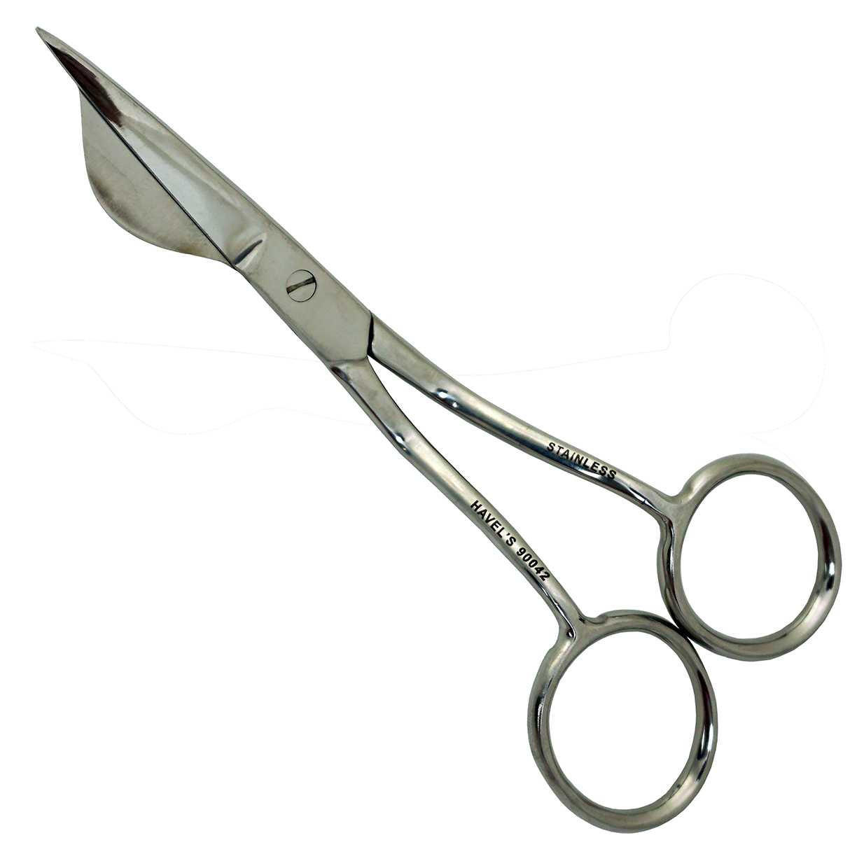 Havel Double Pointed Left Handed Duckbill Applique Scissors
