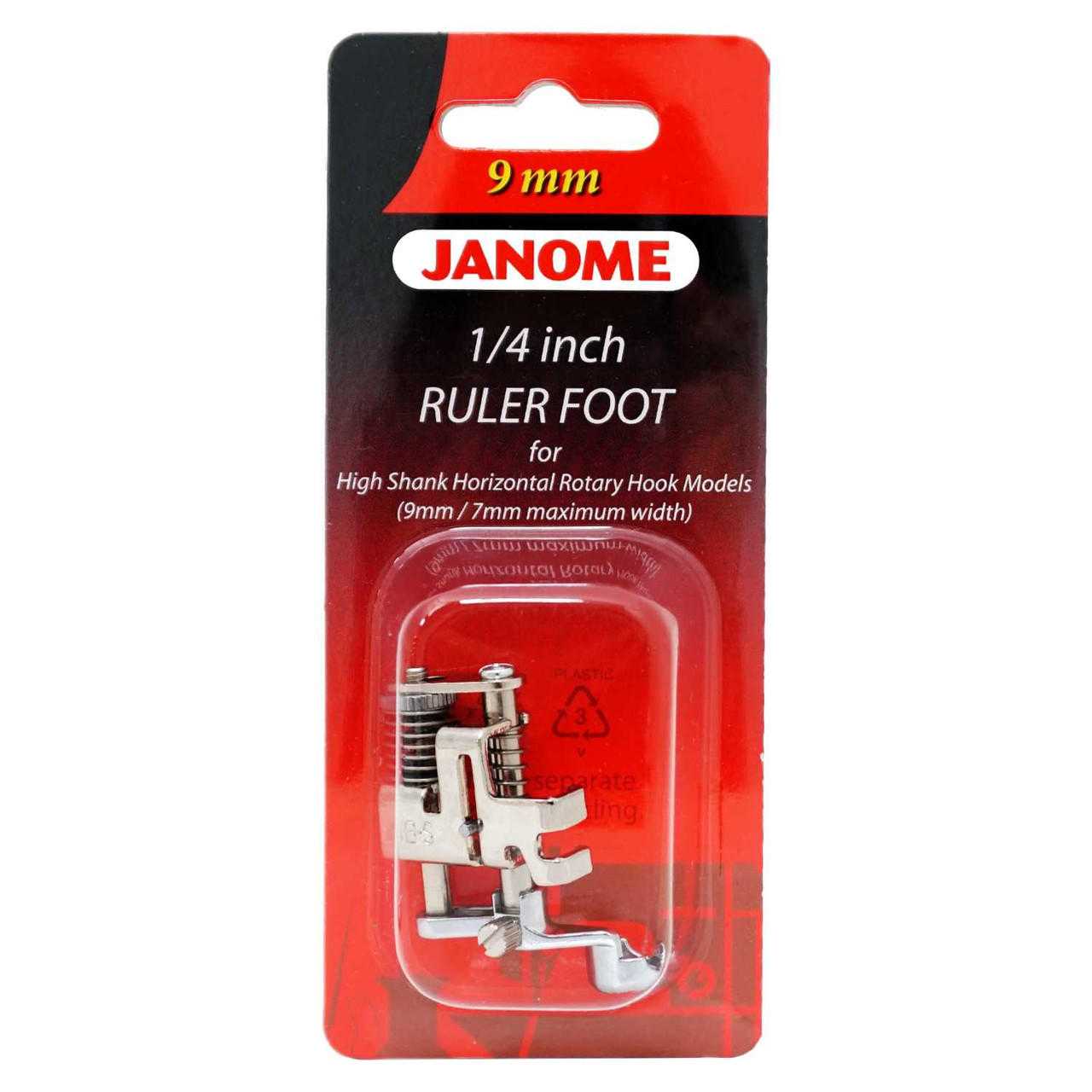 Janome 1/4" Ruler foot for High-Shank 9mm and 7mm