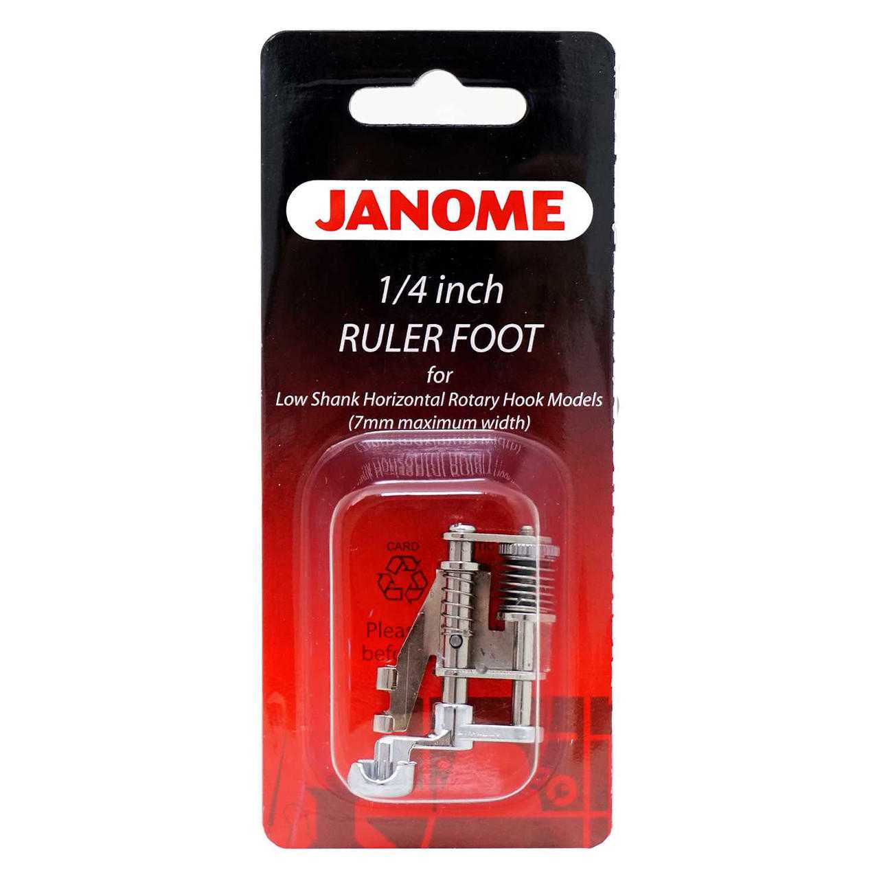 Janome 1/4 Inch Ruler Foot for Low-Shank 7mm