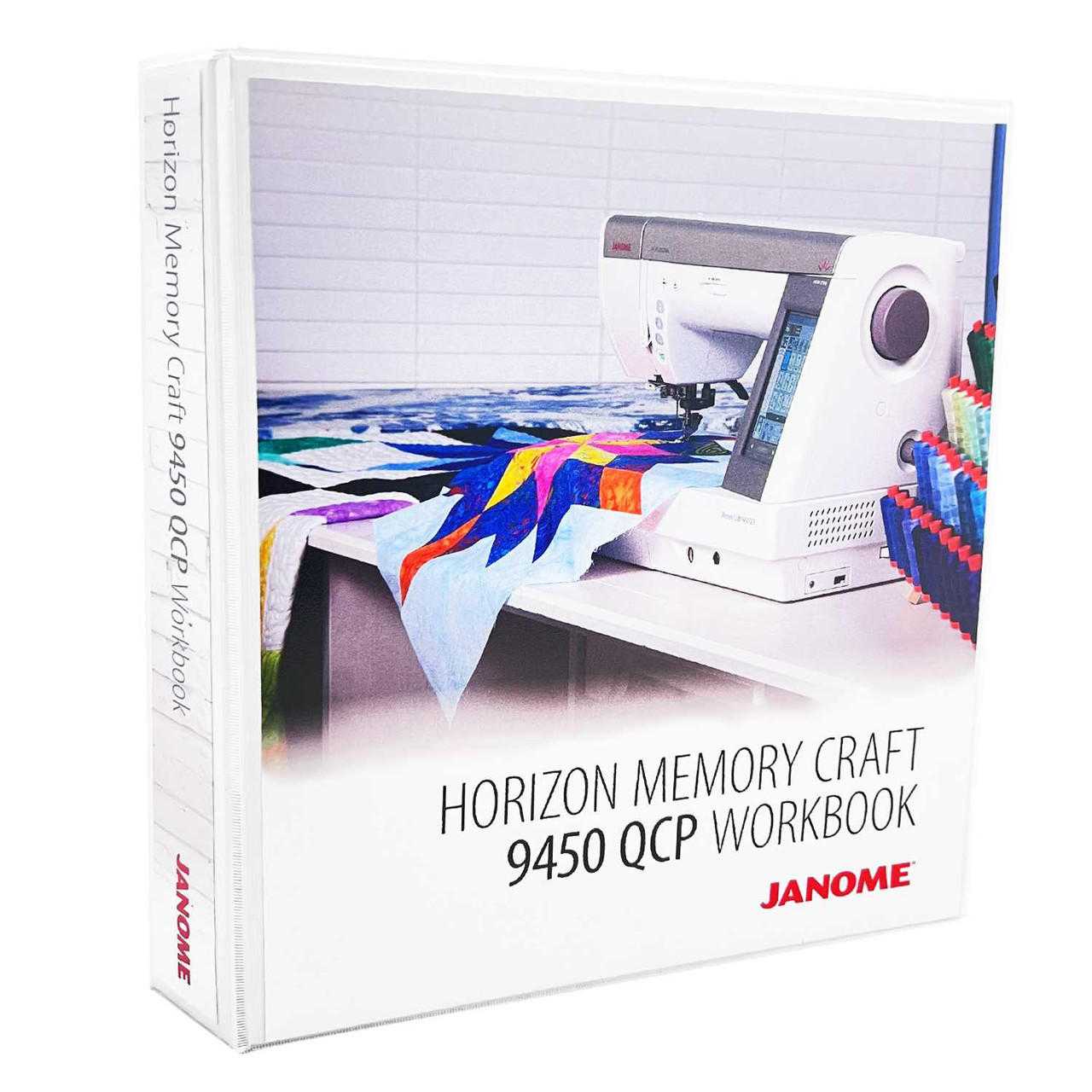 Genuine Janome Memory Craft 9450QCP Workbook
