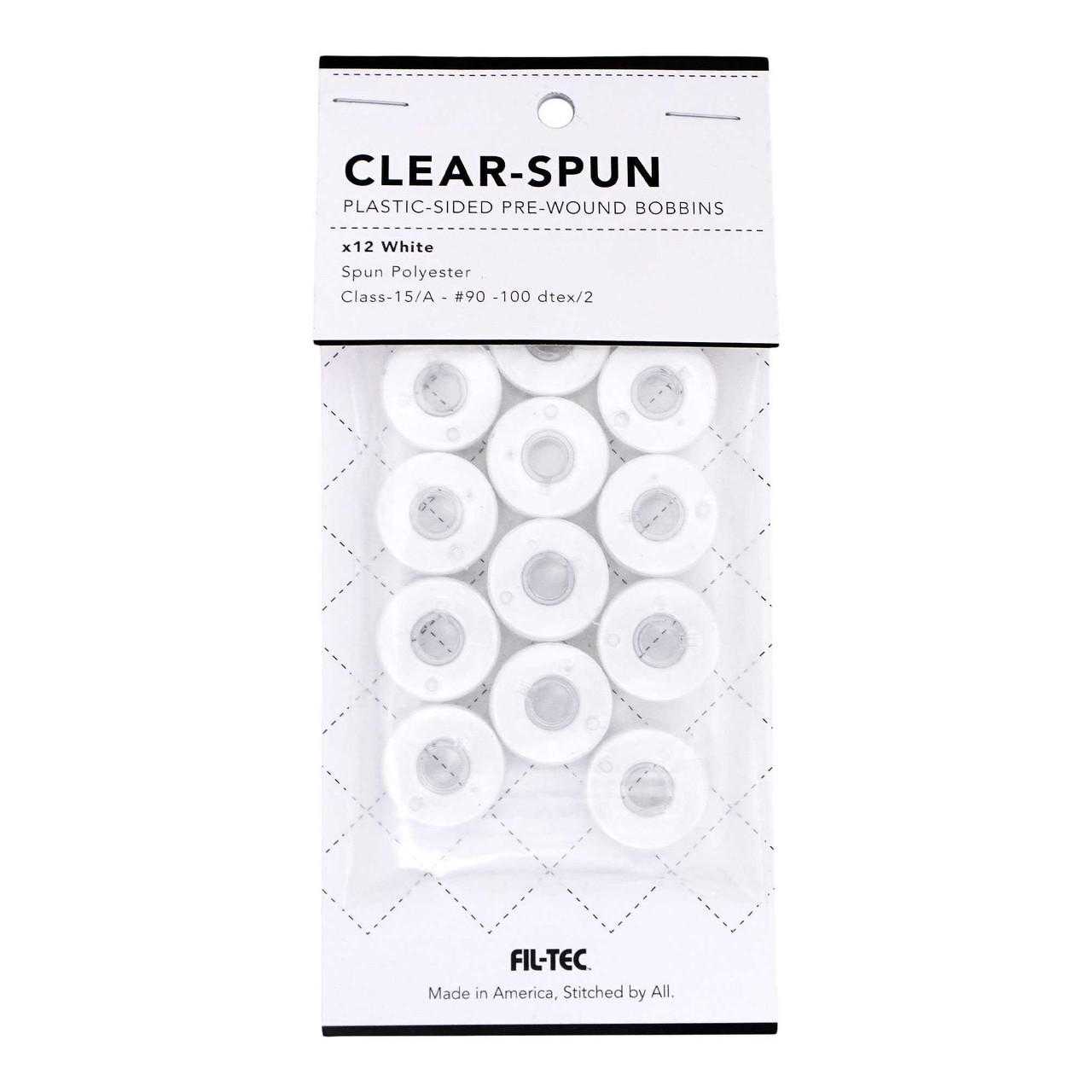 Fil-Tec Clear Spun - 12 Pack - Class 15/A #90 White