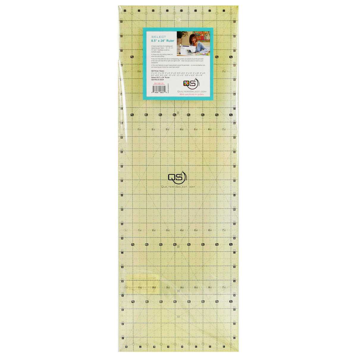 Quilters Select Non-Slip Ruler 8.5in x 24in