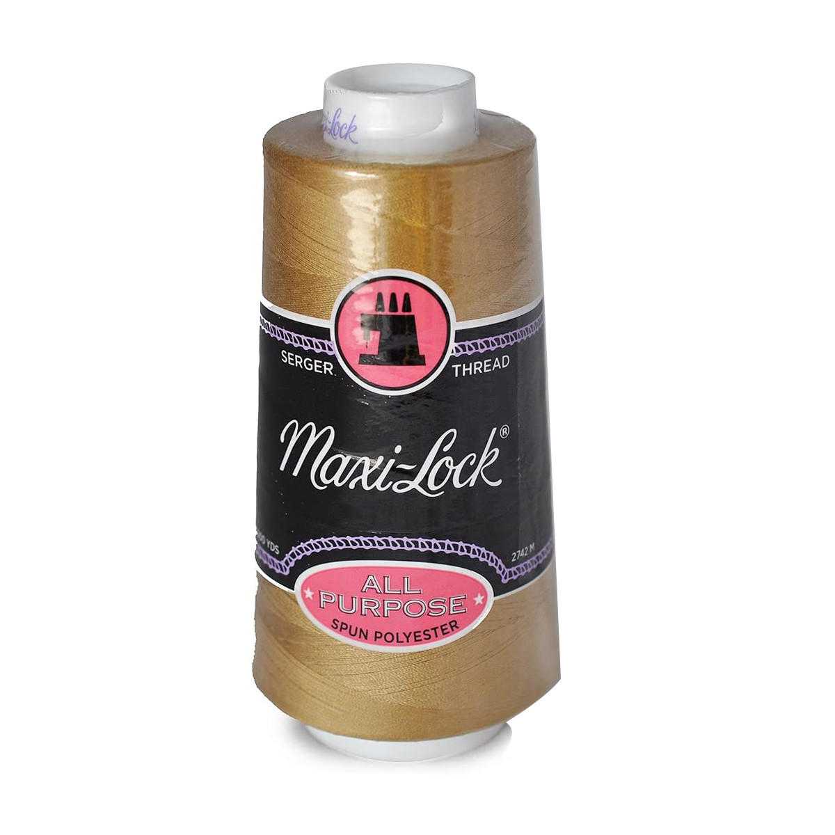 A&E Maxi-Lock Polyester Serger Thread Rum White